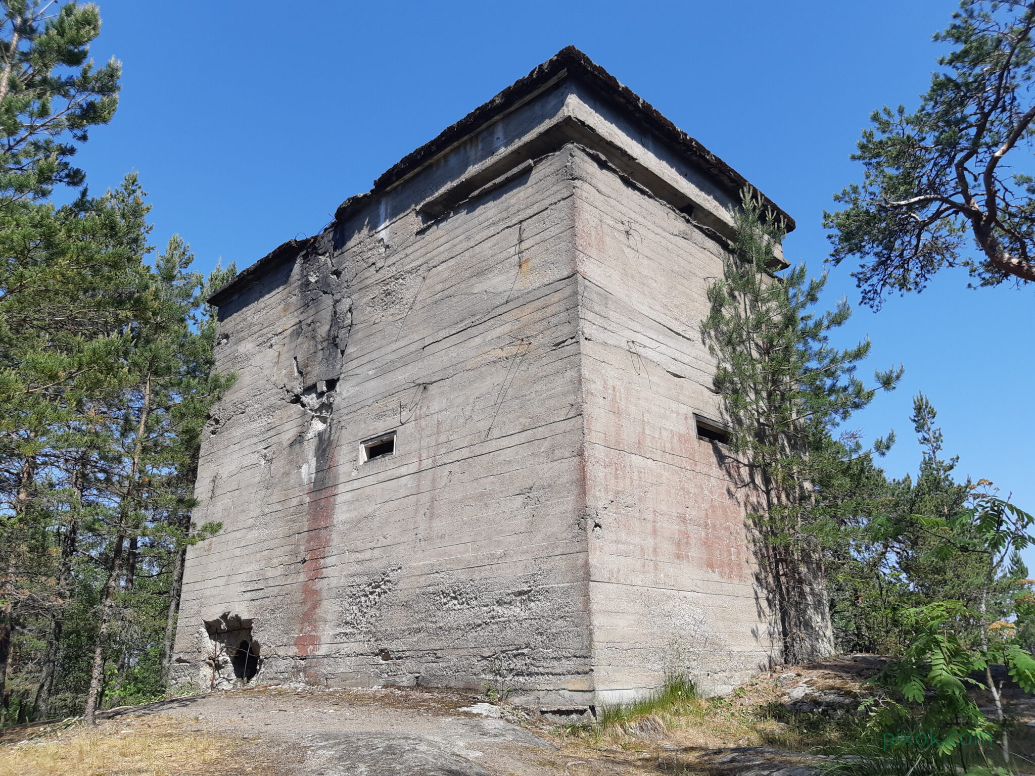 Old Finnish military bunker in Russia